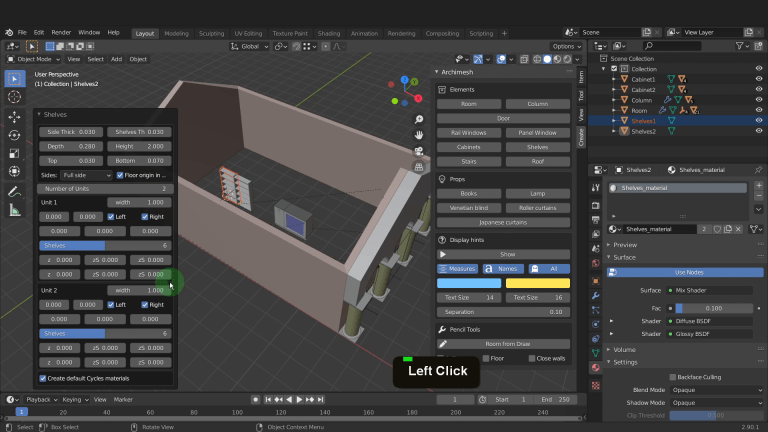 The following post is a short guide to the Archimesh add-on for Blender ...