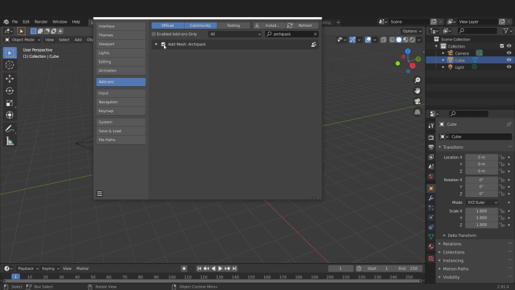 The Archipack add-on in Blender – Discover Learn Create