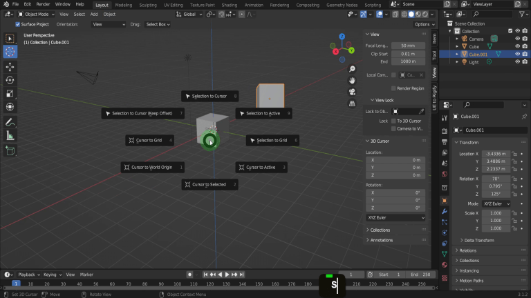 3D Cursor in Blender Guide – Discover Learn Create
